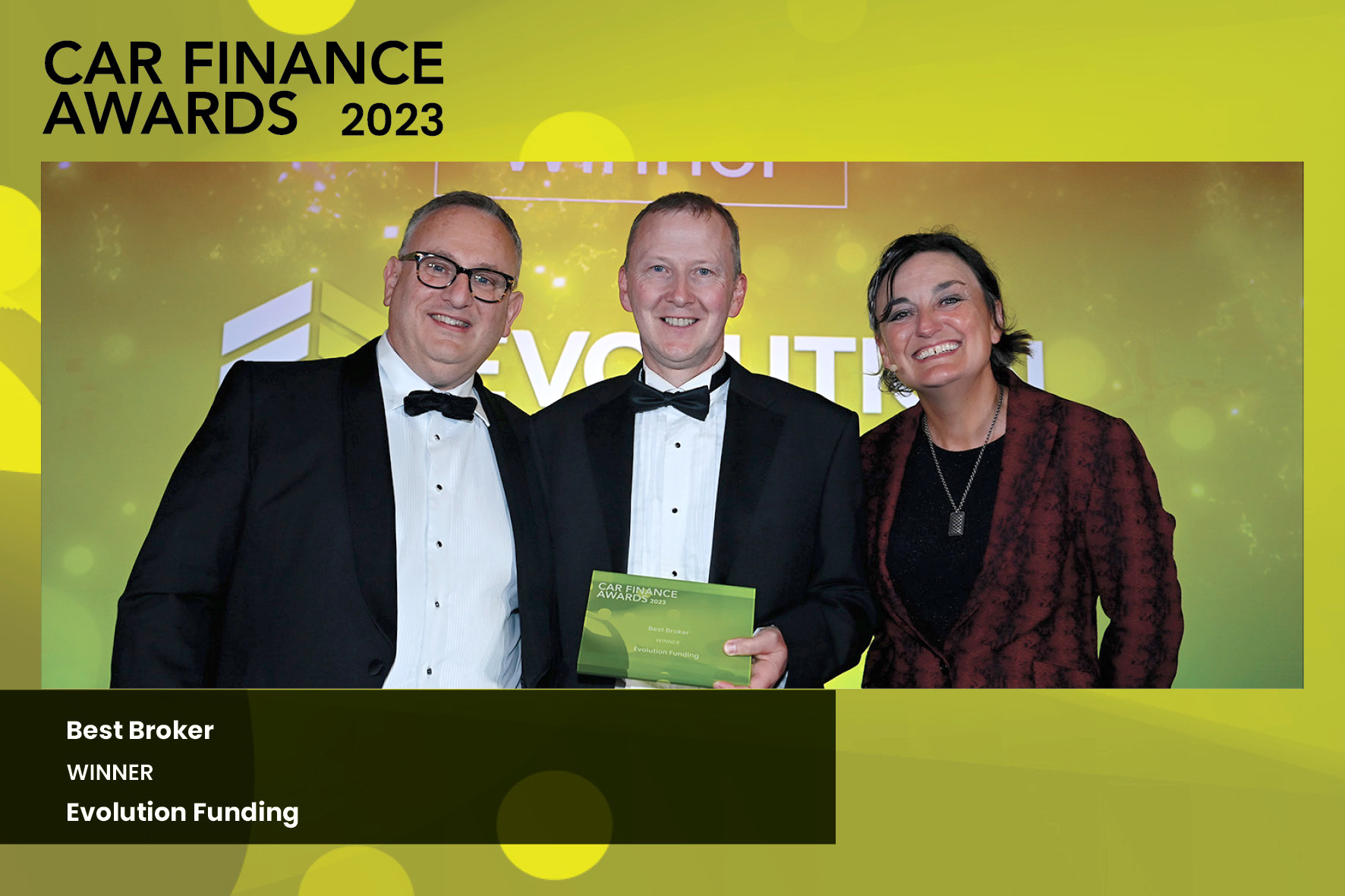 Evolution Funding Retains Best Broker Title at Car Finance Awards